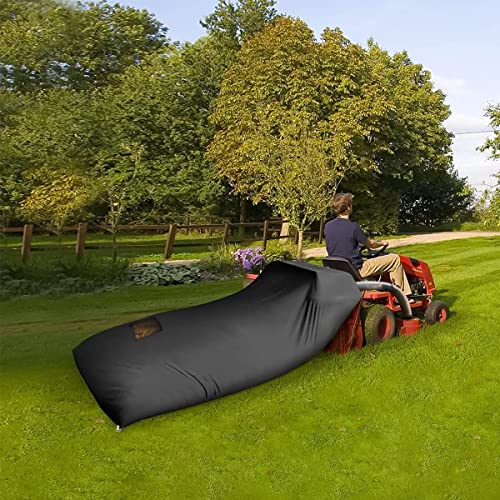 Protoiya Lawn Tractor Leaf Bag Wear-Resistant Oversized, Garden Leaf Bag, 420D Oxford Cloth Wear-Resistant Lawn Mower Grass Catcher Bag for All Lawn Mower Tractor 80 × 51 Inch