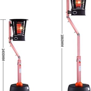 YAOJIA Outdoor Heaters Liftable Patio Heater, Commercial Outdoor Propane Gas Heater, Quiet & Fast Heat Garden Heating Lamp, Height Adjustable Heating Stove