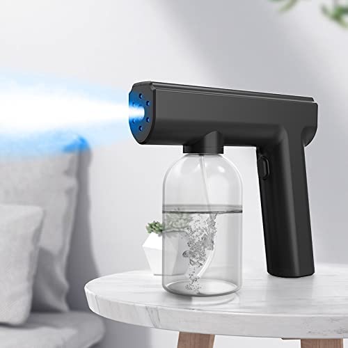 Portable Fogger Disinfectants Machine, Handheld Rechargeable Nano Sprayer, Sanitizer Spray Gun, Steam Gun for Home, Office, School, Garden