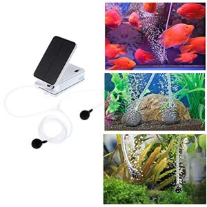 Sunsbell Air Pump Pond Kit Solar Kit Solar Water Pump Solar Powered Pool Pond Oxygenator Aerator Bubbler, for Garden Fountain Pool Aquarium Fish Tank