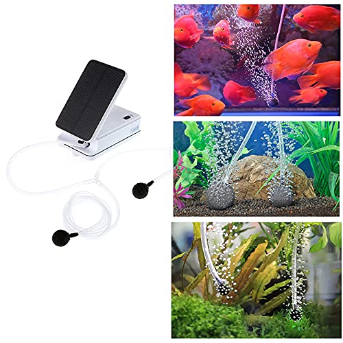 Sunsbell Air Pump Pond Kit Solar Kit Solar Water Pump Solar Powered Pool Pond Oxygenator Aerator Bubbler, for Garden Fountain Pool Aquarium Fish Tank