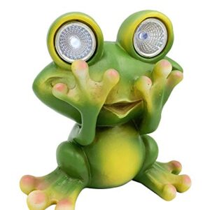 TIBLEN Solar Powered Frog Outdoor LED Garden Light Decor (See - NO)