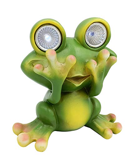 TIBLEN Solar Powered Frog Outdoor LED Garden Light Decor (See - NO)