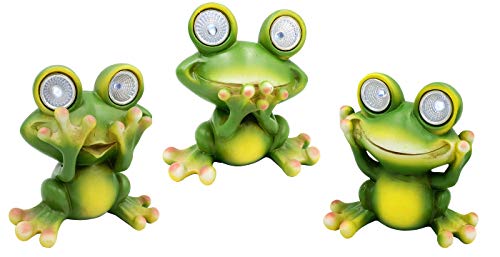 TIBLEN Solar Powered Frog Outdoor LED Garden Light Decor (See - NO)