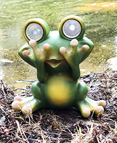 TIBLEN Solar Powered Frog Outdoor LED Garden Light Decor (See - NO)