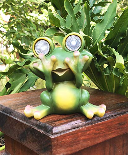 TIBLEN Solar Powered Frog Outdoor LED Garden Light Decor (See - NO)