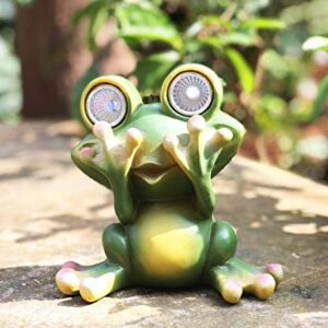 TIBLEN Solar Powered Frog Outdoor LED Garden Light Decor (See - NO)