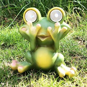 TIBLEN Solar Powered Frog Outdoor LED Garden Light Decor (See - NO)