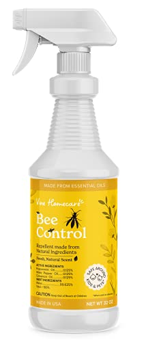 Vine Homecare Bee Control Spray | 32 Ounce | Repels Most Common Types of Bees | Natural, Non-Toxic Formula | Quick, Easy Pest Control | Safe Around Kids & Pets