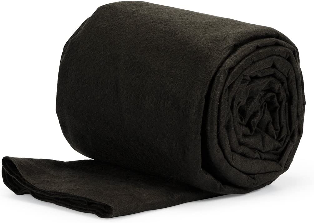 Aquascape Inc 85010 Pond and Water Garden Non-Woven Geotextile Underlayment, 150 sq. ft, Black