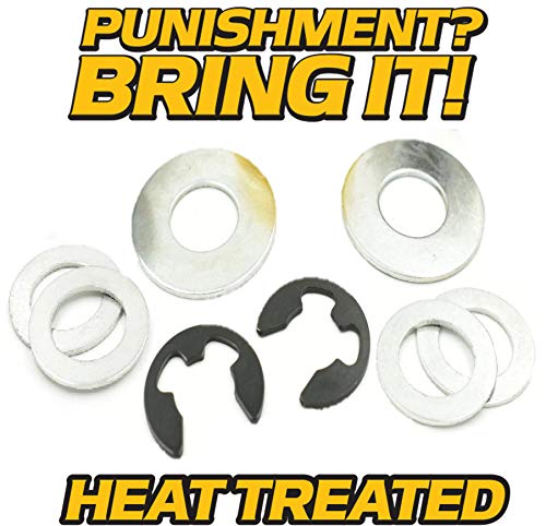 HD Switch Front Wheel Bearing Bushing & Hardware Rebuild Kit Replaces Husqvarna Craftsman AYP Poulan Huskee Weed Eater Roper Ryobi 532124959 532009040 583652701 106732X613 491334MA Lawn Mower Tractor