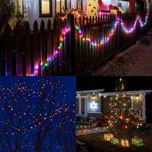 C9 Christmas Lights, 50 LEDs 24.5 FT Faceted String Lights Connectable Commercial Grade Indoor Outdoor, 120V UL Certified Xmas Strawberry Tree Light Strand for Garden Patio Parties, Multicolor