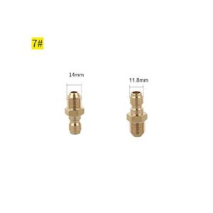 SagaSave 2Pcs Pressure Washer Coupler, Brass Quick Connect Plug NPT Fitting for Garden Hoses and Pressure Washers (External M14x 1.5mm Male)