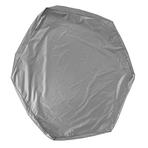 Hztyyier Sand Pit Cover Hexagonal Design Garden Sunblock Shade Cloth Cover for Household Bathing Pool Courtyard Yard (Gray)