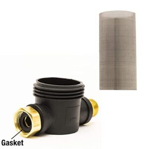 GANAZONO Garden Hose Sediment Filter Garden Hose Debris Inlet Filter Attachment with 40 Mesh Screen for Pressure Washer Inlet US Standard