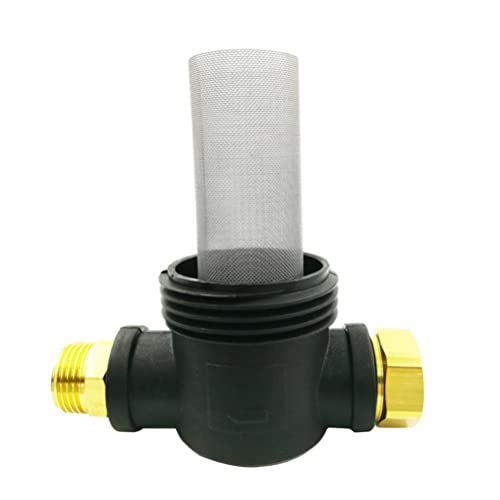 GANAZONO Garden Hose Sediment Filter Garden Hose Debris Inlet Filter Attachment with 40 Mesh Screen for Pressure Washer Inlet US Standard