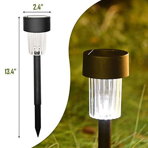 MAGGIFT 12 Pcs Solar Pathway Lights Solar Garden Lights Outdoor Solar Landscape Lights for Lawn, Patio, Yard, Walkway, Deck, Driveway and Garden