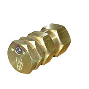 Valley Industries 6541-01-CSK Half or Full Boomless Broadcast Nozzle-52', 10 Orifice, Brass