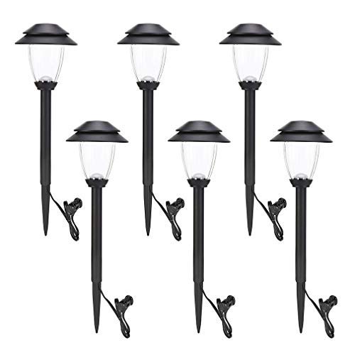 HECARIM Low Voltage Path Lights, 6 Pack Outdoor Landscaping Path Light, Low Voltage Garden Lights, Waterproof LED Landscape Lights for Walkway, Pathway, Lawn, Yard and Driveway