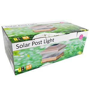 iGlow 12 Pack Copper Outdoor Garden 5 x 5 Solar LED Post Deck Cap Square Fence Light Landscape Lamp PVC Vinyl Bronze