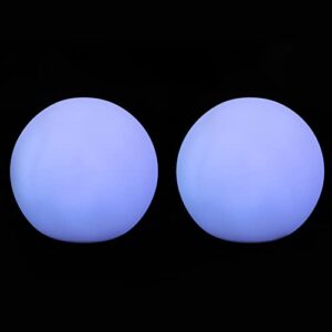 YARDWE LED Floating Pool Lights Ball: Floating Ball Lamp 2 Pcs Waterproof LED Glow Globe Swimming Pool Lights Lamp for Outdoor Lawn Garden Pond Backyard