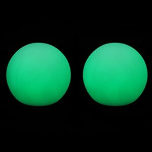 YARDWE LED Floating Pool Lights Ball: Floating Ball Lamp 2 Pcs Waterproof LED Glow Globe Swimming Pool Lights Lamp for Outdoor Lawn Garden Pond Backyard