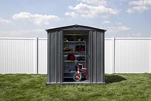 Arrow Shed Classic 6' x 5' Outdoor Padlockable Steel Storage Shed Building