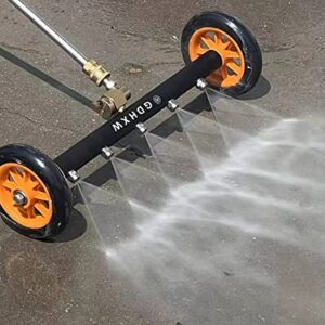 GDHXW Large 18 IN Dual-Function Undercarriage Cleaner Undercarriage Washer Water Broom 5 Nozzles with Cleaning Gloves,5 Pressure Washer Nozzles ,MAX 5000PSI