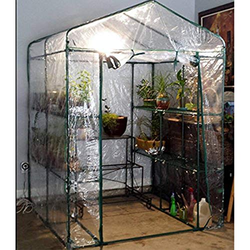 Home-Complete HC-4202 Walk-In Greenhouse- Indoor Outdoor with 8 Sturdy Shelves-Grow Plants, Seedlings, Herbs, or Flowers In Any Season-Gardening Rack