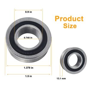 9040 H Front Wheel Bushing to Bearing Conversion Kit Compatible with Craftsman, J-OHN Deere, Sears, Husqvarna Mower 532124959, 491334MA, 532009040, 5920H, 9040HR, 9040N (ID 3/4")