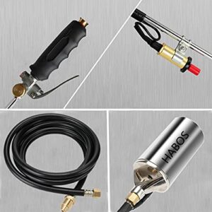 Propane Weed Torch Burner Kit, Flame Thrower,High Output 700,000 BTU, Weed Torch Wand with 6.5 ft Hose, for Ice Snow Melter, Roofing, Roads