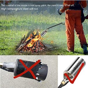 Propane Weed Torch Burner Kit, Flame Thrower,High Output 700,000 BTU, Weed Torch Wand with 6.5 ft Hose, for Ice Snow Melter, Roofing, Roads