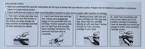 The Giant Destroyer (GAS KILLER) (1Pack of 4 Tubes) kills Moles, Gophers, Woodchucks, Norway Rats, Skunks, Ground Squirrels in their Holes, Tunnels, Burrows. NO dealing w/ dead pest, better than traps