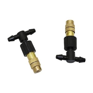 VIEUE Garden Drip Irrigation System Accessories Copper Atomization Nozzle Sprayer Greenhouse Cooling Humidification Spray Nozzle Agricultural Irrigation Garden Lawn Watering 15 Pieces