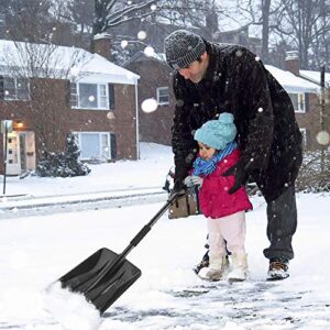 Folding Emergency Snow Shovel, Snow Shovel for Car Lightweight Portable Sport Utility Detachable Shovel for Driveway Car Emergency Home Garden Camping Beach