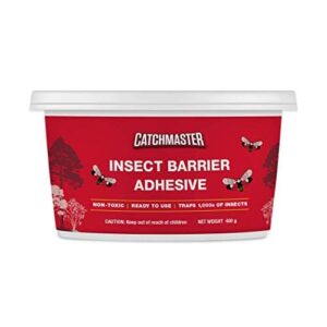 Tree Banding DIY Insect Adhesive Barrier Kit by Catchmaster - 1 Count 15 Oz Protective Sticky Trap with Spreader, Ready for Use Outdoors. Glue Bug Weather-Proof Environment-Friendly Non-Toxic