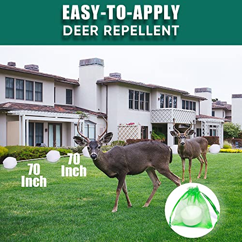 SEEKBIT 4 Pack Deer Rabbit Cat Dog Repellent Outdoor Indoor, Cat Deterrent Repels Cat Dog Deer Rabbit from Garden, Deer out Animal Repellent Deter Deer Away for Garden Yards Deer off Plants Trees Cars