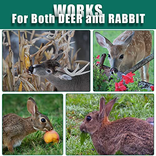 SEEKBIT 4 Pack Deer Rabbit Cat Dog Repellent Outdoor Indoor, Cat Deterrent Repels Cat Dog Deer Rabbit from Garden, Deer out Animal Repellent Deter Deer Away for Garden Yards Deer off Plants Trees Cars