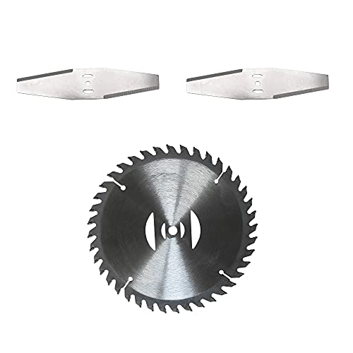 Airbike Weed Eater 1.0 Flat Blade and Circular Saw Blade Set - Durable and Efficient Cutting for Tough Weeds and Brush