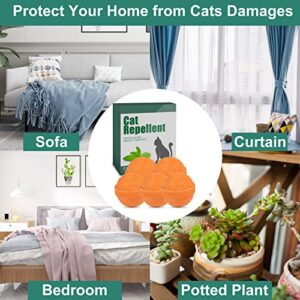 5 Pack Natural Cat Repellent Outdoor Indoor, Peppermint Oil Cat Deterrent Outdoor Repels Cat Dog Deer Rabbit from Garden Yard Lawn Home Keep Your Yard Lawn Porch Furniture Curtain from Cat Damages