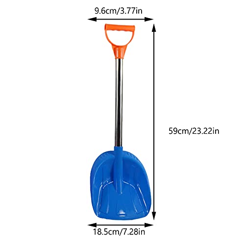 Kids Snow Shovel ,Heavy Duty Plastic Snow Shovel for Kids Age 3 to 12 Safer Than Metal Snow Shovels ,Extra Strength Single Piece Plastic Bend Proof Design,Home Garden Camping (Hot Pink, One Size)