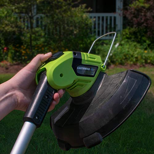 Earthwise LST02010 20-Volt 10-Inch Cordless String Trimmer, 2.0Ah Battery & Fast Charger Included, One Size