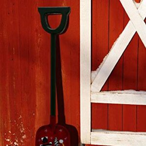 Attraction Design Snow Shovel for Kids Christmas Decoration, 23 x 5 Inch Small Metal Shovel Wood Handle Garden Tool with Decorative Christmas Snowman Pattern Xmas Gift for Children (Snowman Shovel)