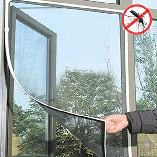 SENGTONG Fly Garage Fly White Net Fly Curtain Mesh Anti Screen Door Window Patio Lawn & Garden House Mouse (White, One Size)