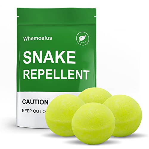 Whemoalus Snake Repellent for Yard,Snake Repellent for Outdoors Pet Safe, Snake Away Repellent for Outdoors, Rattlesnake Repellent for Home, for Yard Garden (4-Pack)