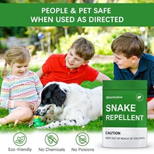 Whemoalus Snake Repellent for Yard,Snake Repellent for Outdoors Pet Safe, Snake Away Repellent for Outdoors, Rattlesnake Repellent for Home, for Yard Garden (4-Pack)