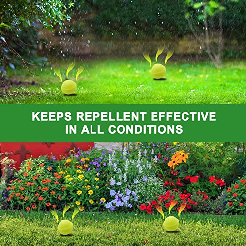 Whemoalus Snake Repellent for Yard,Snake Repellent for Outdoors Pet Safe, Snake Away Repellent for Outdoors, Rattlesnake Repellent for Home, for Yard Garden (4-Pack)