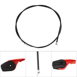 Fdit 65'' Throttle Cable Switch Control Lawn Mower Throttle Cable Universal Kit with Control Switch Lever Handle Garden Lawnmowers Replacement Parts(#2)