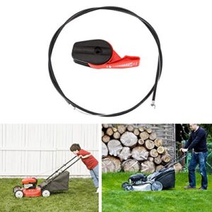 Fdit 65'' Throttle Cable Switch Control Lawn Mower Throttle Cable Universal Kit with Control Switch Lever Handle Garden Lawnmowers Replacement Parts(#2)