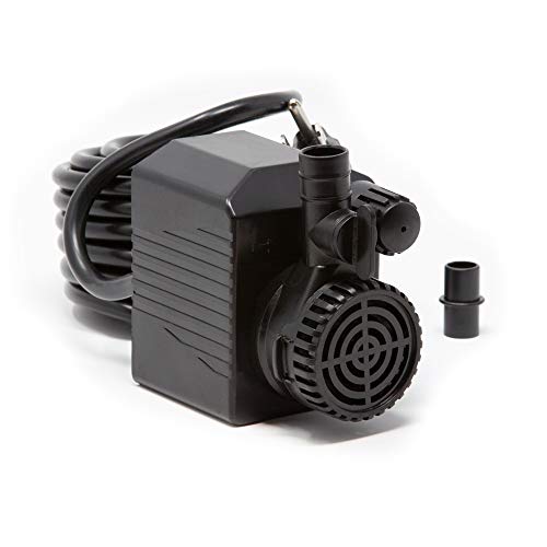 Spaces Places M290AS 290 GPH Auto Shut Pump for Indoor/Outdoor Waterfalls, Gardens, Koi Ponds, and Other Water Features, Black